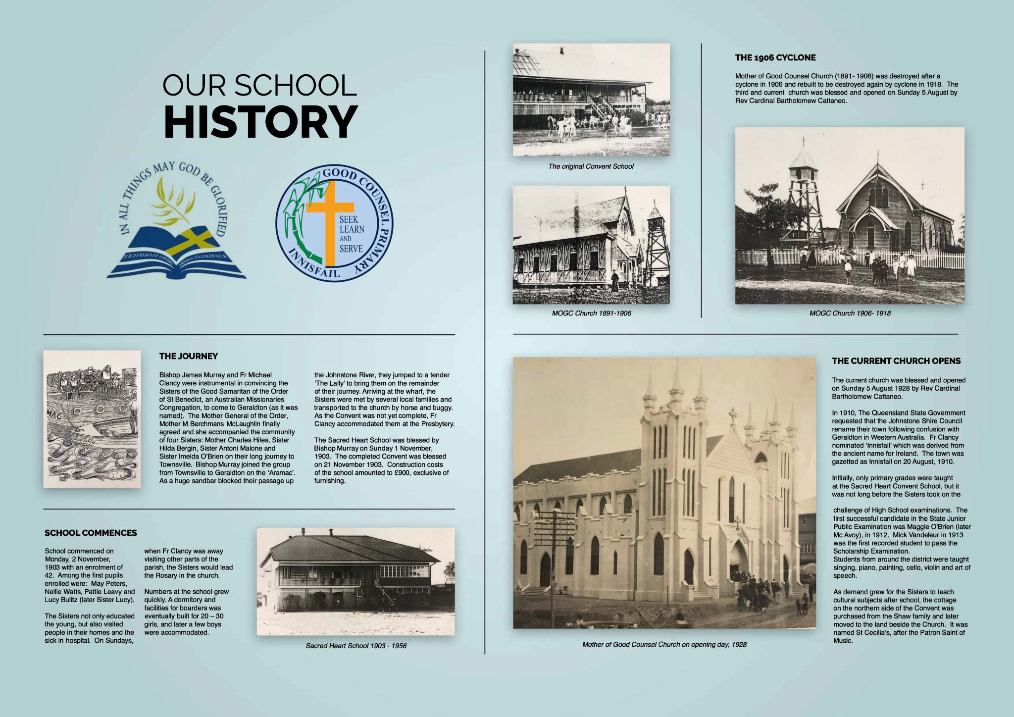 Our History | Good Counsel Primary School, Innisfail