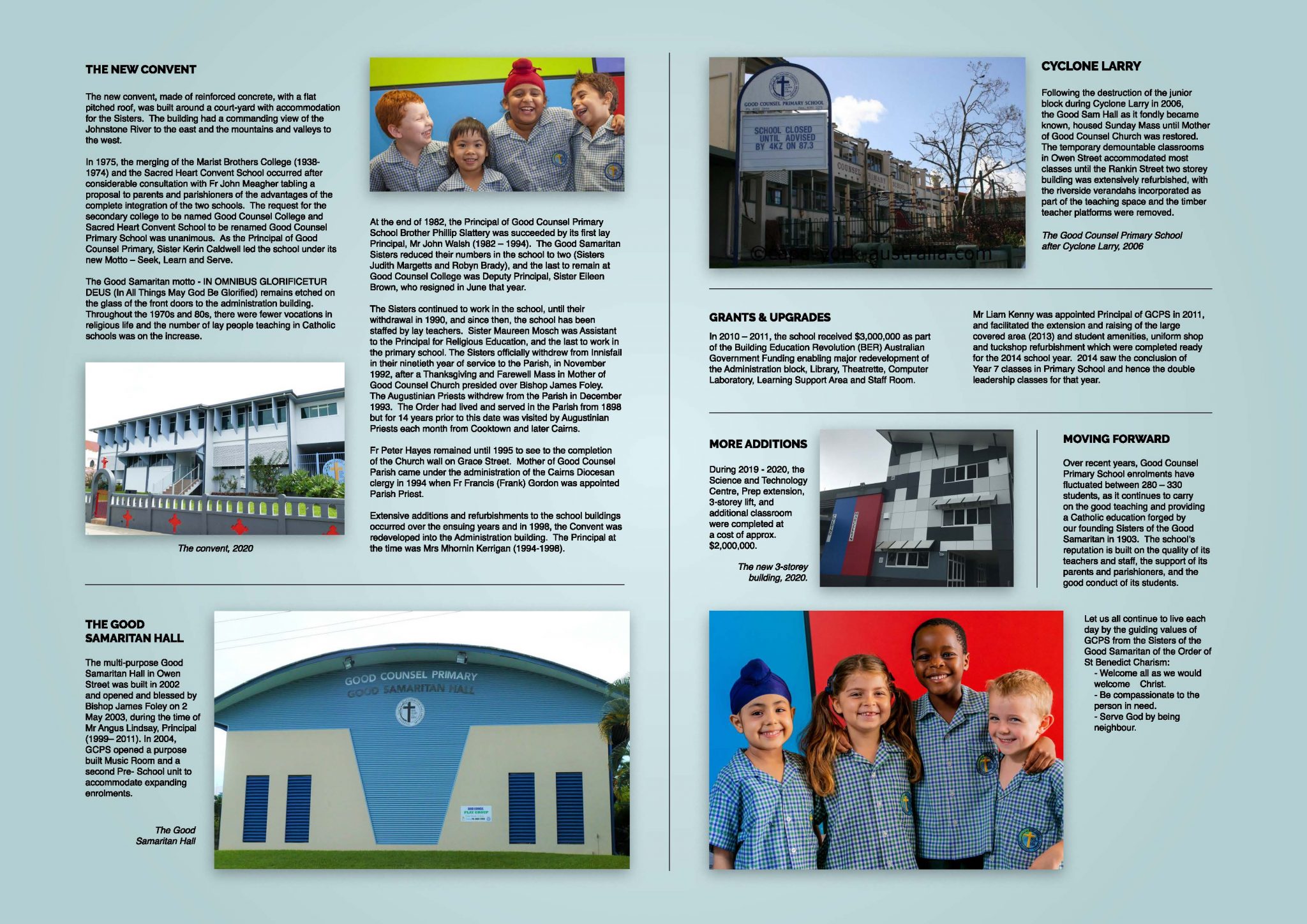 Our History | Good Counsel Primary School, Innisfail